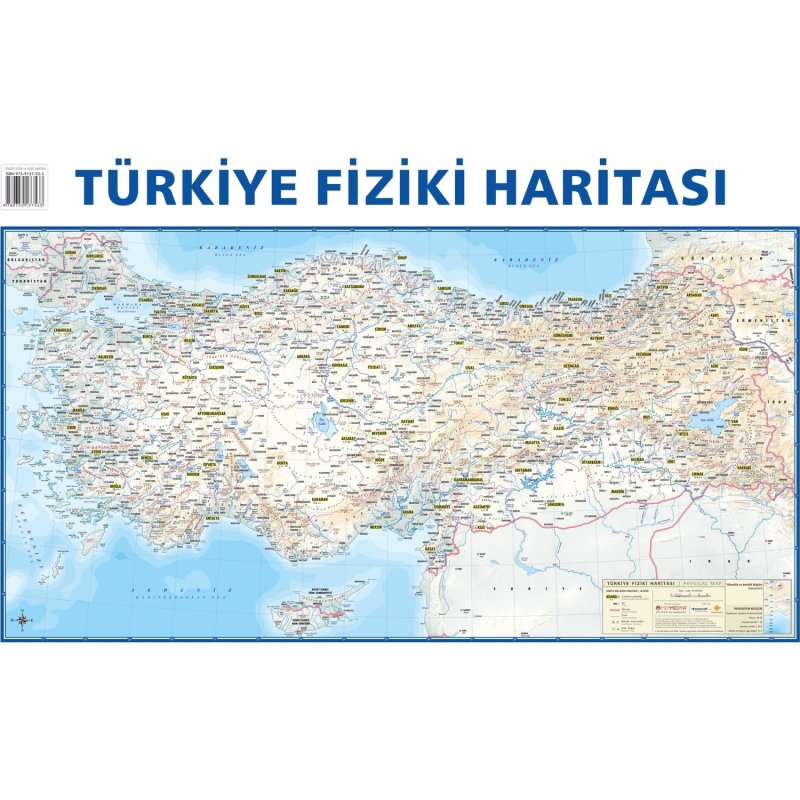 Türkiye Fiziki Haritası Ve Türkiye Mülki İdare Bölümleri Haritası ...