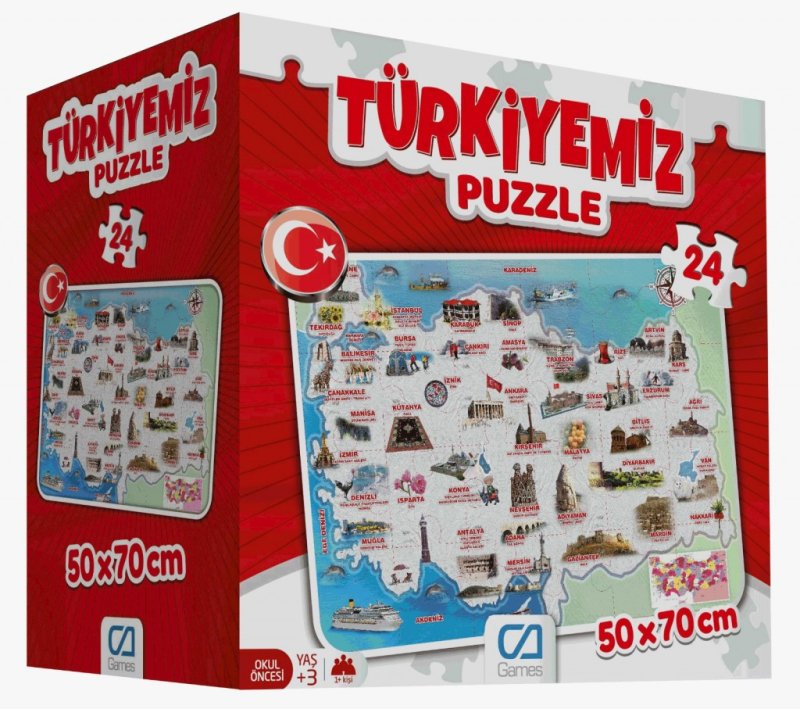 Türkiyemiz Eğitici Puzzle - 24 Parça Fiyatı, Yorumları - duyumarket